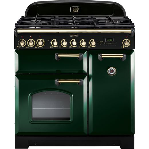 Rangemaster Classic Deluxe CDL90DFFRG/B 90cm wide Dual Fuel Range ...