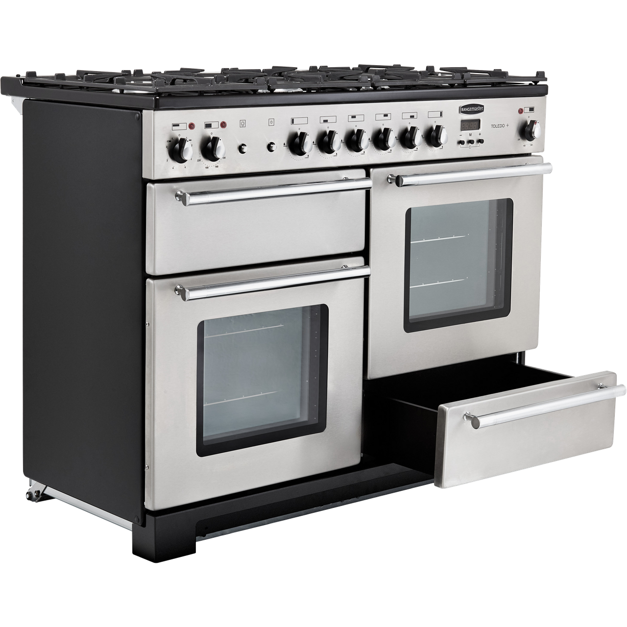 Rangemaster TOLP110DFFSS/C Toledo + 109cm 6 Burners A/A Dual Fuel Range ...