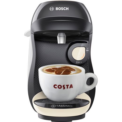 TAS1007GB_CRBK | Tassimo Coffee Machine | Cream / Black | ao.com