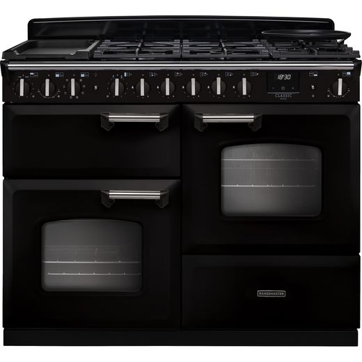 Rangemaster 80L Electric Range Cooker | CLDLO110DFPGBL/CM1_BK | ao.com