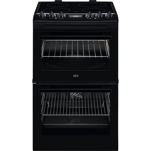 AEG CCX1530ACB Double Oven Electric Cooker with Ceramic Hob - Black - A ...