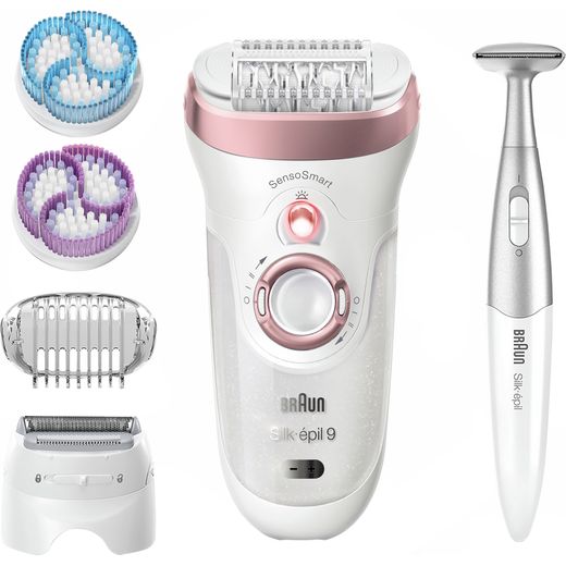 Braun Epilator | White / Rose Gold | BRASES9980| ao.com