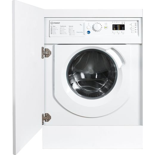 Indesit BIWMIL71252UKN Integrated 7kg Washing Machine with 1200 rpm ...