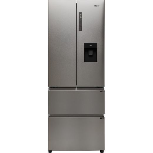 Haier American Fridge Freezer | Platinum Inox | HFR5719EWMP | ao.com