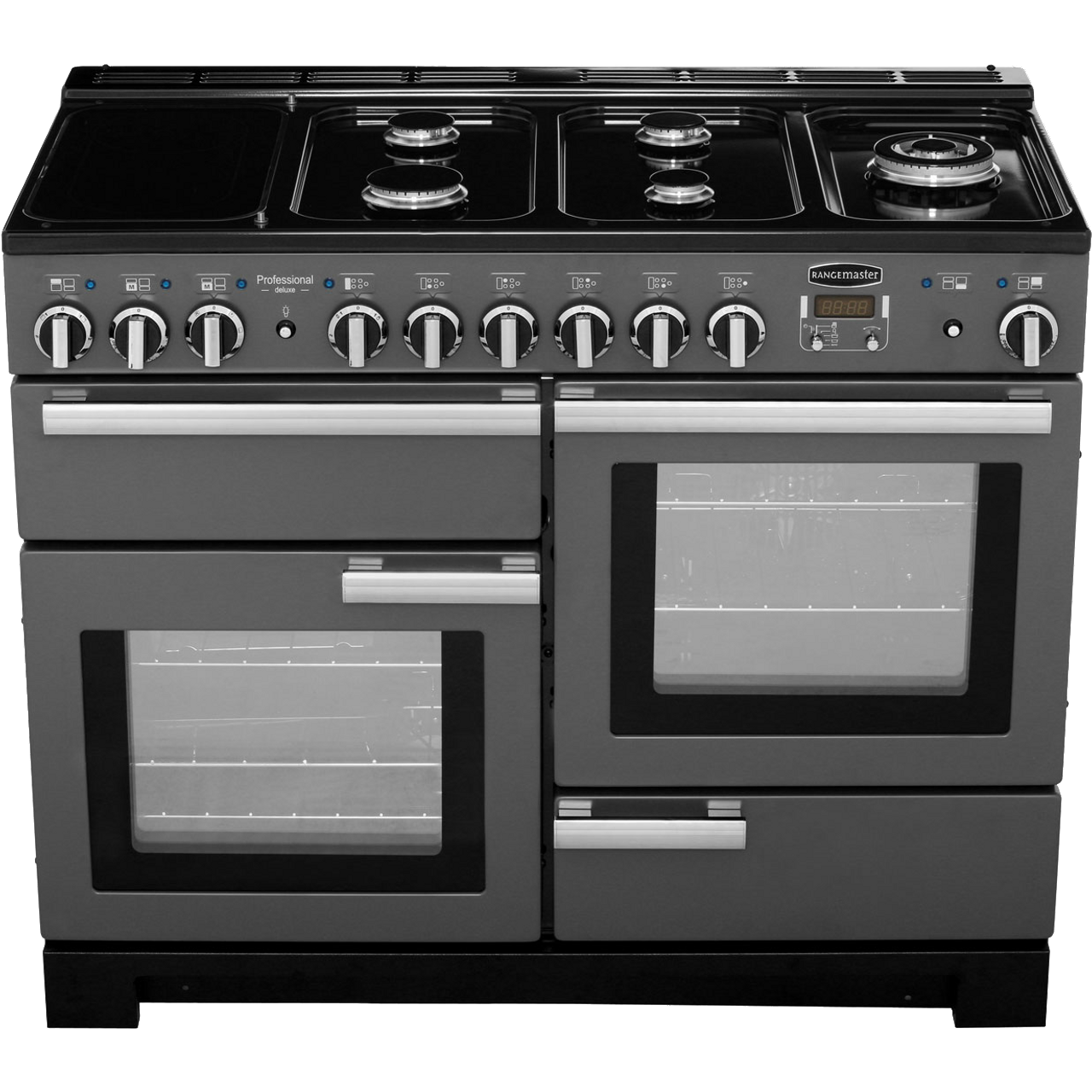 Rangemaster PDL110DFFSL/C Professional Deluxe 110cm 5 Burners A/A Dual ...