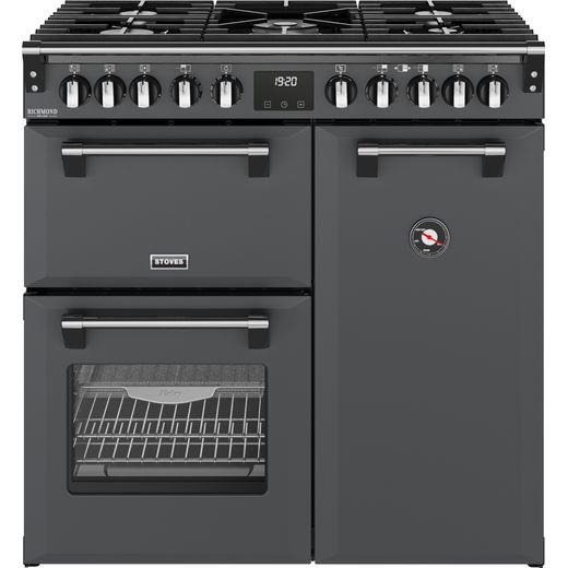 Stoves Richmond DX 90DF 90cm Dual Fuel Range Cooker with Gas Hob ...