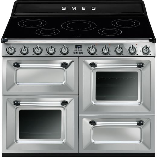 Smeg Victoria TR4110IX2 110cm wide Electric Range Cooker with Induction ...