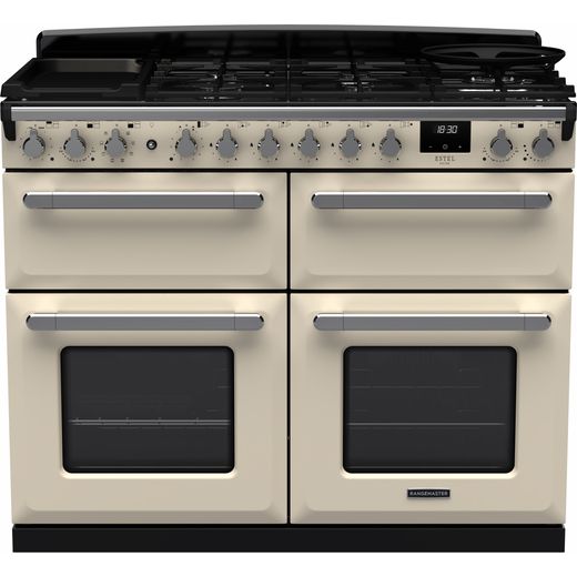 Rangemaster range cooker | ESDLB110DFPPCR/CM1_CR | ao.com