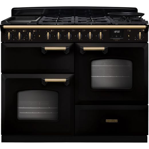 Rangemaster dual fuel range cooker | CLDLO110DFPGBL | ao.com