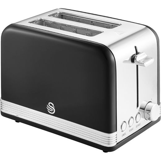Swan Retro ST19010BN 2 Slice Toaster - Black
