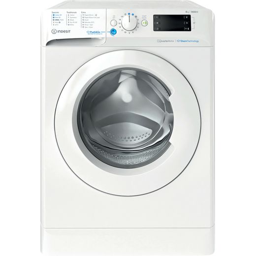 Indesit Push&Go BWE 81496X WV UK 8kg Washing Machine with 1400 rpm ...