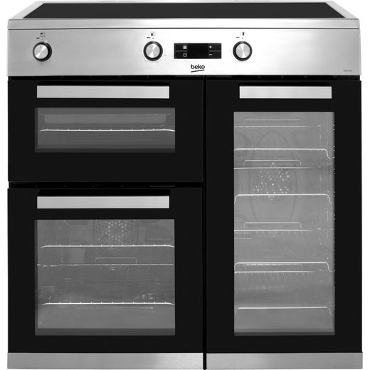 Beko KDVI90X 90cm wide Electric Range Cooker with Induction Hob ...