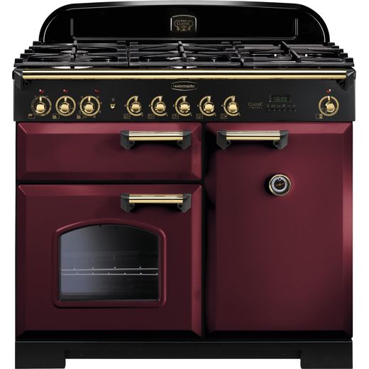 Rangemaster Classic Deluxe CDL100DFFCY/B 100cm wide Dual Fuel Range ...