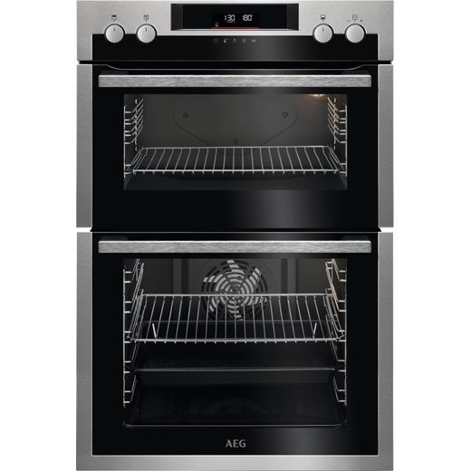 AEG 6000 SurroundCook DCS531160M Built In Electric Double Oven - Black ...