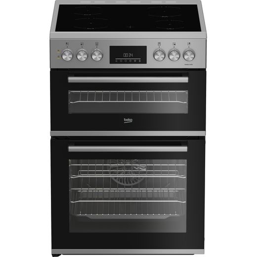 Beko AeroPerfect™ FDC6731S 60cm Wide Double Oven Electric Cooker with ...