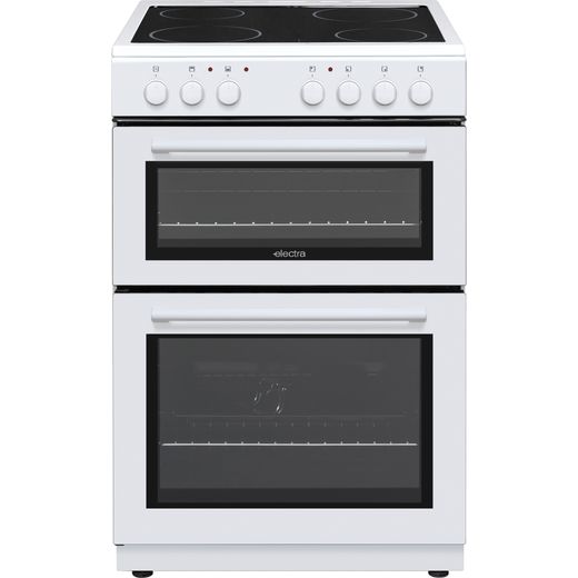 Electra TCR60W-2 60cm Wide Electric Cooker with Ceramic Hob - White - A ...