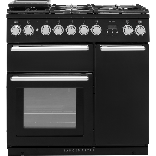 NEX90DFFBL/C | Rangemaster Range Cooker | Black | ao.com