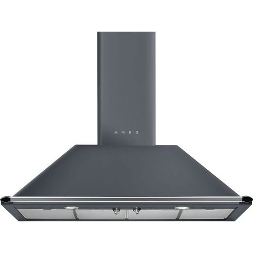 Smeg Victoria KT110GRE 110cm Chimney Cooker Hood - Grey