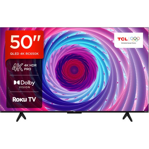 TCL RC650K 50" 4K Ultra HD QLED Smart Roku TV [2024] - 50RC650K