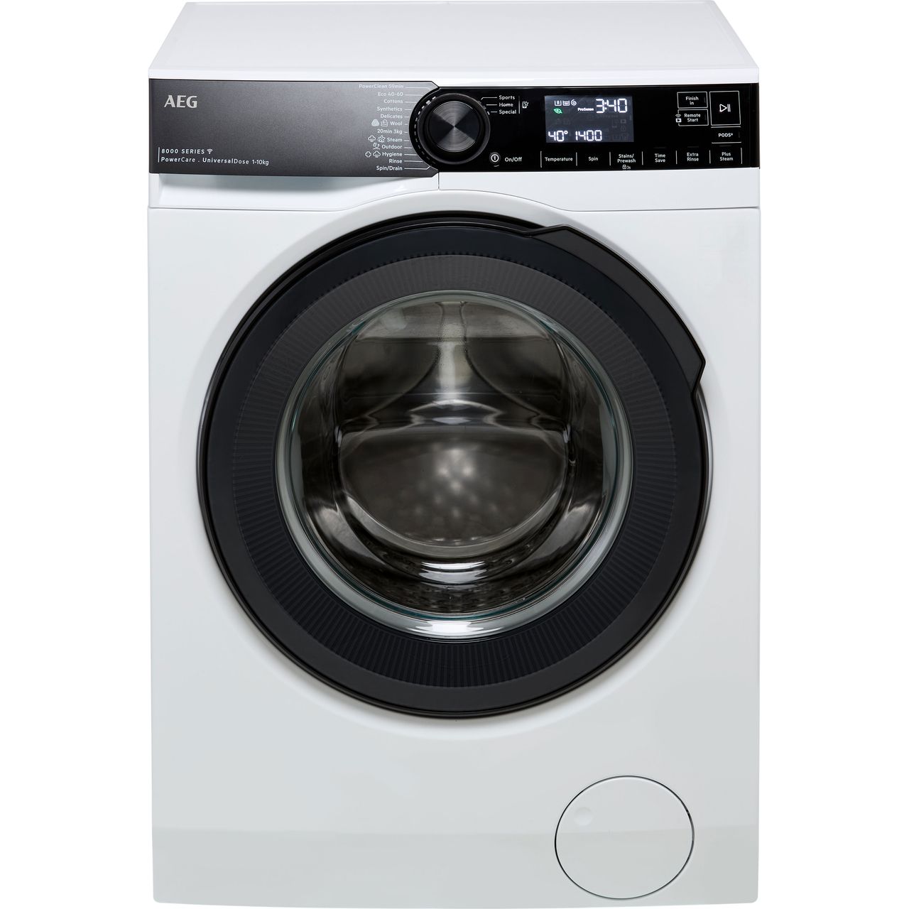 AEG 8000 PowerCare UniversalDose LFR84146UC 10kg WiFi Connected Washing ...
