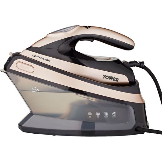 Tower 1.5L Steam Generator Iron | T22024GLD_BK | ao.com