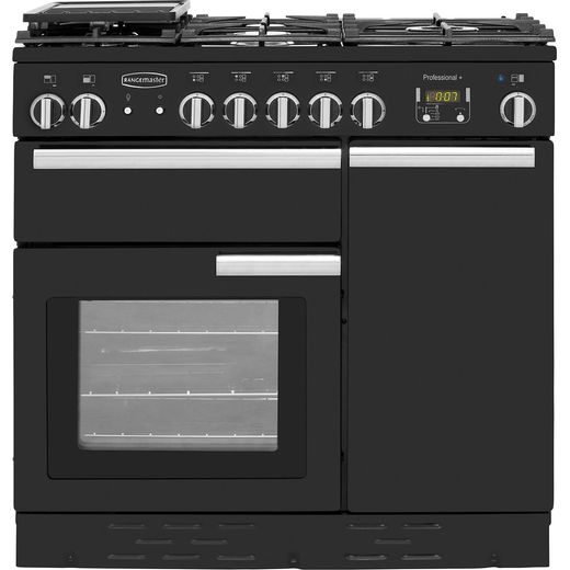 PROP90NGFGB/C | Rangemaster Range Cooker | Black | ao.com