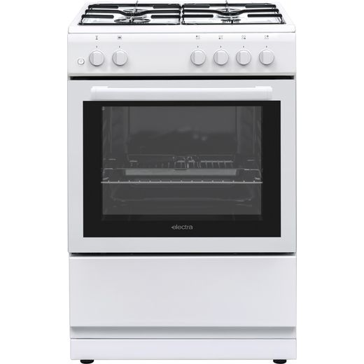 Electra BEF60SGW 60cm wide Single Oven Gas Cooker - White - A Rated