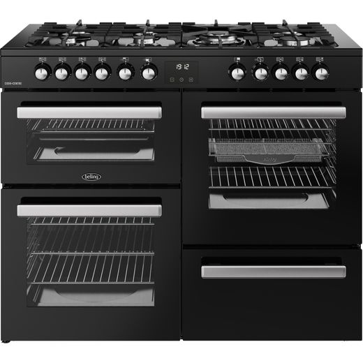 Belling dual fuel range cooker | 444411805_BK | ao.com