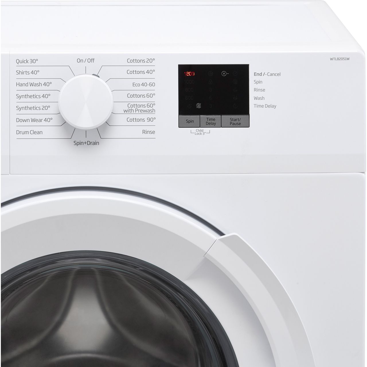 Beko WTL82051W A+++ Rated C Rated 8Kg 1200 RPM Washing Machine White ...