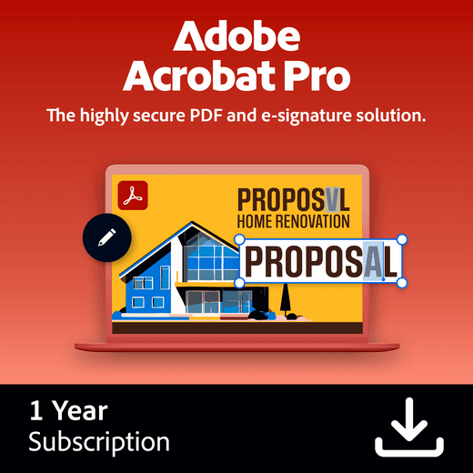 Adobe Acrobat Pro Digital Download for Windows Or Mac, for 1 User ...