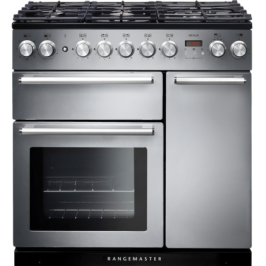 Rangemaster Nexus NEX90DFFSS/C 90cm wide Dual Fuel Range Cooker with ...