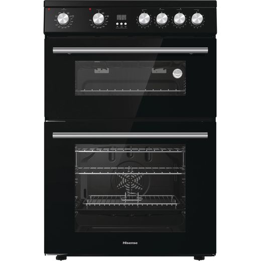 Hisense HDE3211BIBUK 60cm Wide Double Oven Electric Cooker with ...