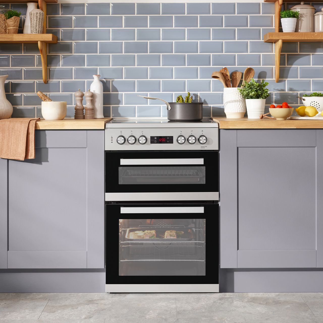 Beko KDC653S Free Standing A/A Electric Cooker with Ceramic Hob 60cm ...