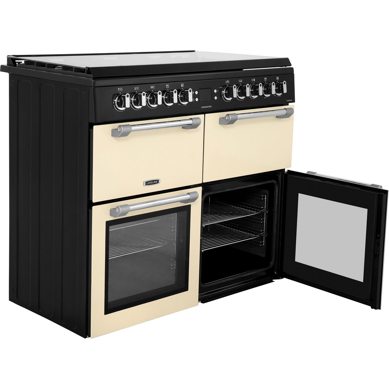 Leisure CC100F521C Chefmaster 100cm 6 Burners A/A/A Dual Fuel Range ...