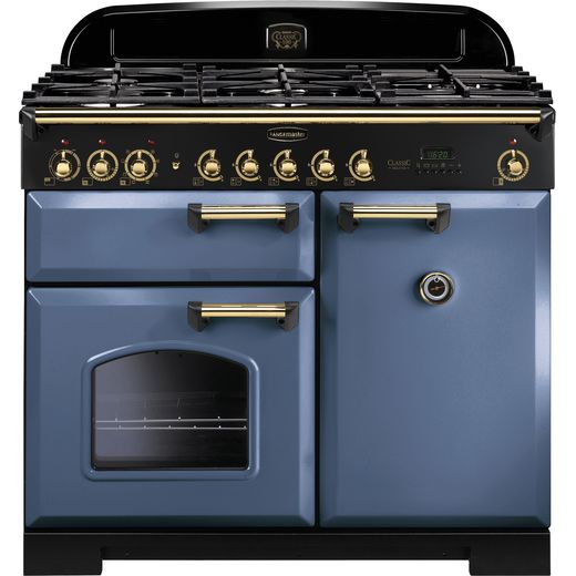 Rangemaster Classic Deluxe CDL100DFFSB/B 100cm wide Dual Fuel Range ...