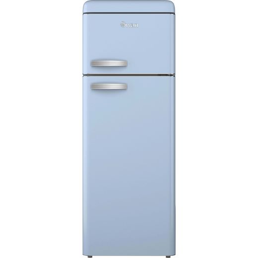 Swan Retro SR11010BLNE 150cm 70/30 Small Frost Free Fridge Freezer ...