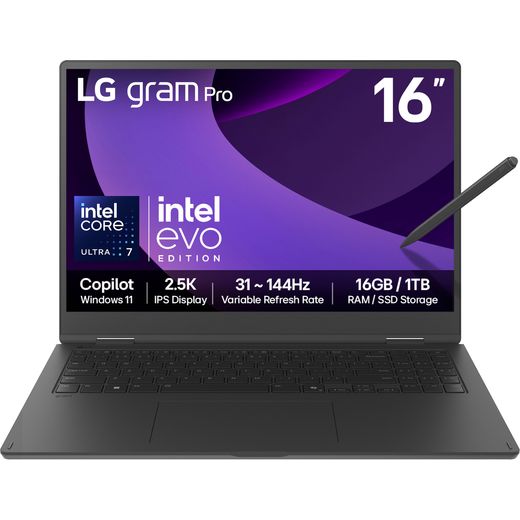 LG gram Pro Hybrid AI 2in1 16T90TP-G 16" 2-in-1 Laptop - Intel® Core ...