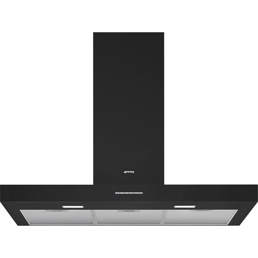 Smeg Universal KBT900NE 90cm Chimney Cooker Hood - Matte Black