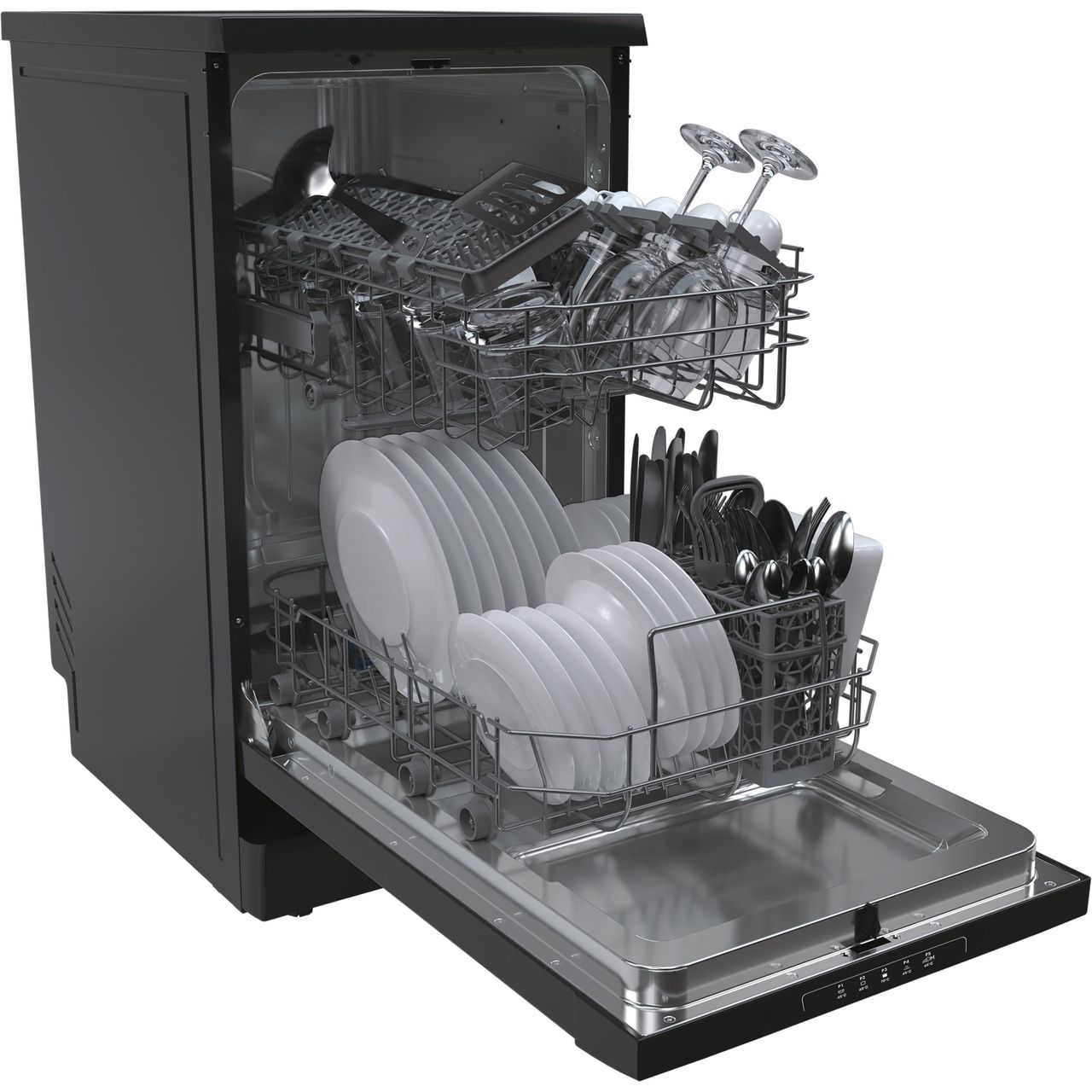 Candy CDPH2L1049B A++ E Dishwasher Slimline 45cm 10 Place Black New | eBay