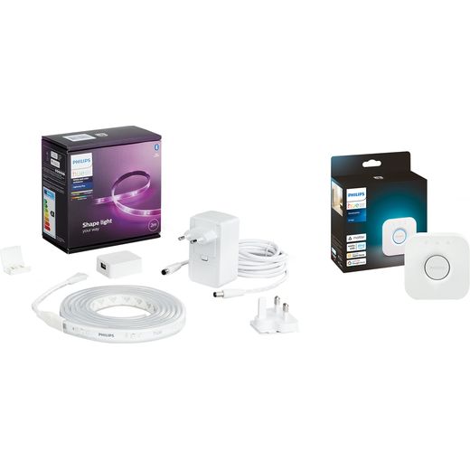 Philips Hue Ambiance Smart LED Lightstrip Plus V4 2m & Bridge