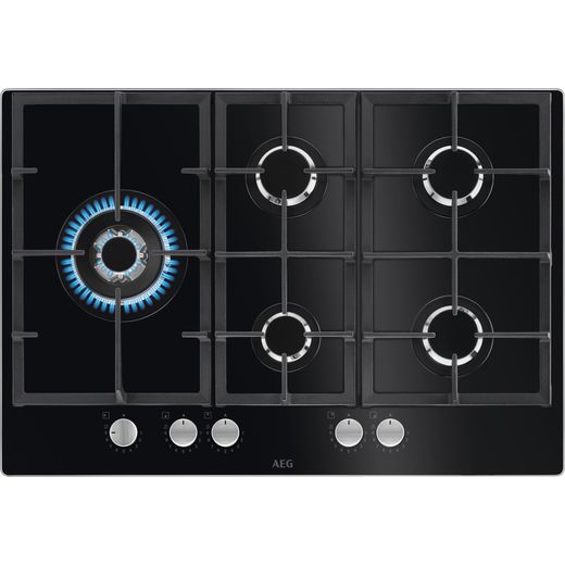 AEG Gas Hob | Black | HKB75820NB | ao.com