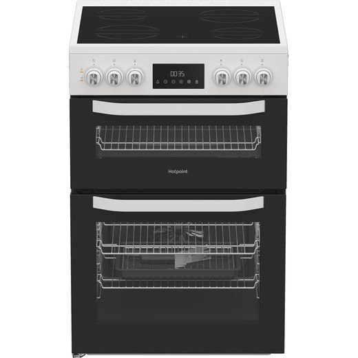 Hotpoint 75L 4-zone electric cooker | HTE6VDCW_WH | ao.com