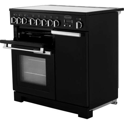 PDL90EIGB C Rangemaster Range Cooker Black Chrome ao