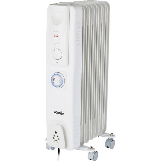 Warmlite WL43003YTW Oil Filled Radiator 1500W - White
