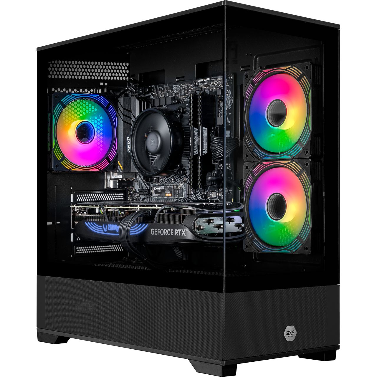 3XS Core 5070 Ti RGB Gaming PC - NVIDIA® GeForce RTX™ 5070 Ti, AMD Ryzen™ 7, 1TB SSD - Black