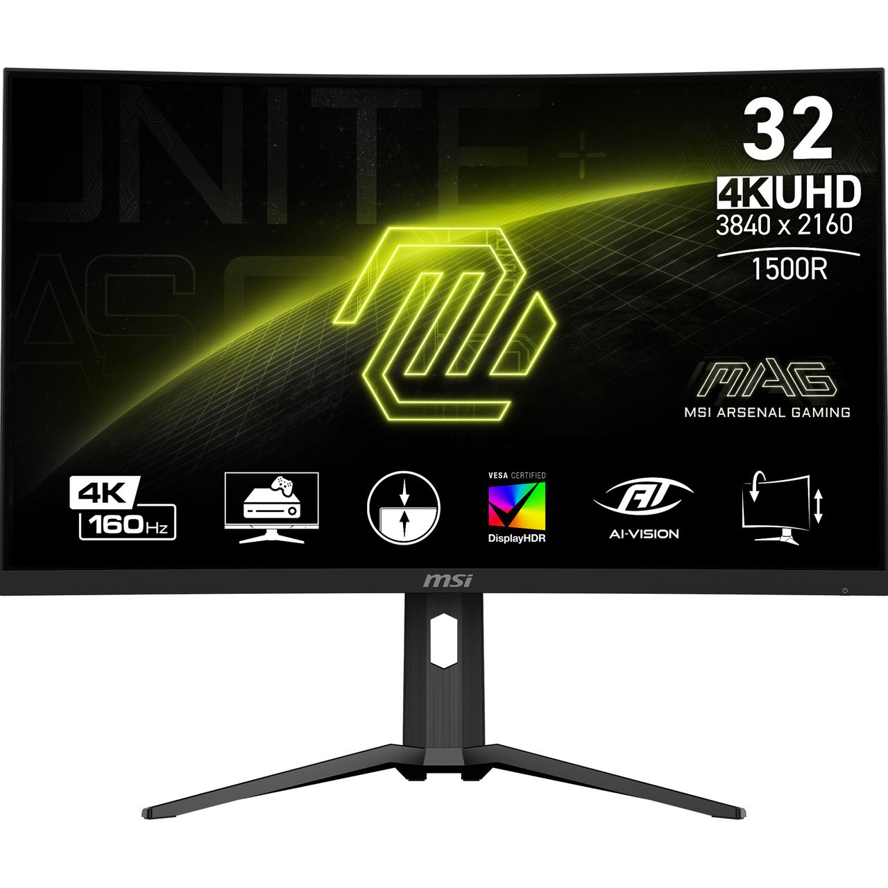 MSI MAG 32” 4K curved gaming monitor | 9S6-3DC54A-014 | ao.com MSI MAG 32” 4K curved gaming monitor | 9S6-3DC54A-014 | ao.com