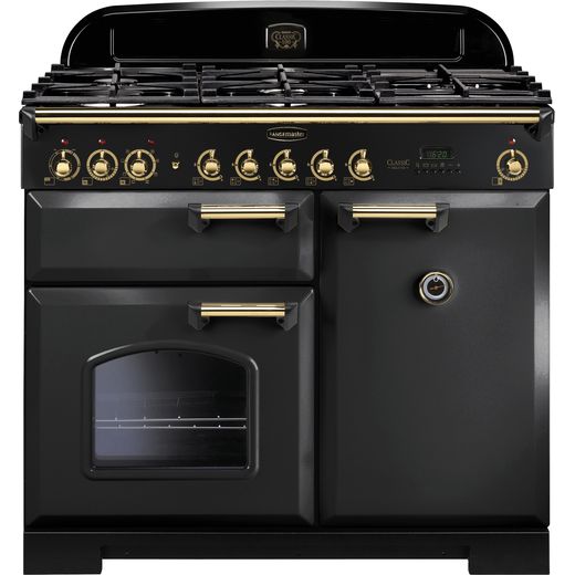 Rangemaster Classic Deluxe CDL100DFFCB/B 100cm wide Dual Fuel Range ...