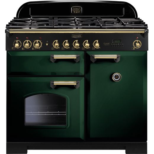 Rangemaster Classic Deluxe CDL100DFFRG/B 100cm wide Dual Fuel Range ...