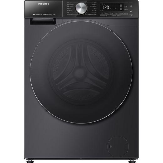 Hisense 5S Series WF5S1245BB 12kg Washing Machine with 1400 rpm - Black ...