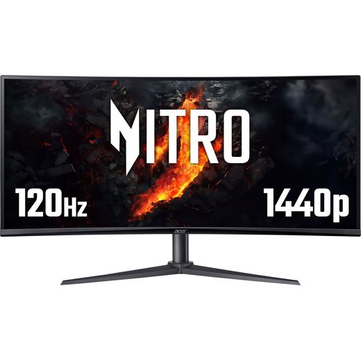Acer Nitro XZ340CUJ0bmiiphx UltraWide Quad HD 120Hz Curved Gaming Monitor - Black